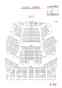 NHKホール座席表やキャパは？1階2階3階席から見える？ | 会場ブログ
